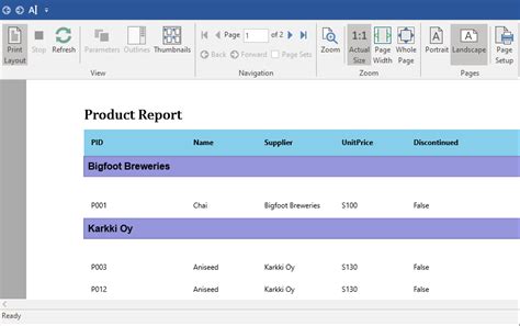 Group Data Flexreport For Net Componentone