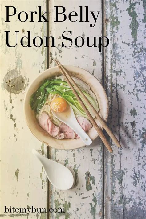 Pork Belly Udon Soup Recipe Juice And Delicious