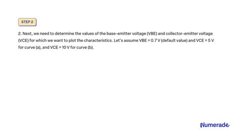 Solved Generate The Ic Versus Vce Characteristics For An Npn Silicon Bipolar Transistor At 25Â