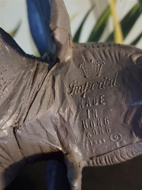 1984 Imperial Made In Hong Kong Hard Plastic Gray Elephant Etsy