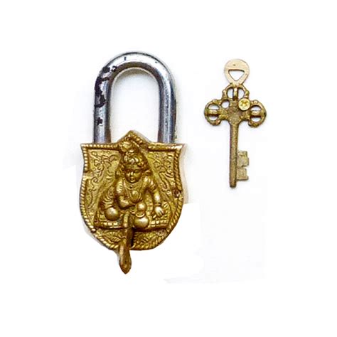 Brass Door Lock Handmade ‘krishna Design 110mm 7700