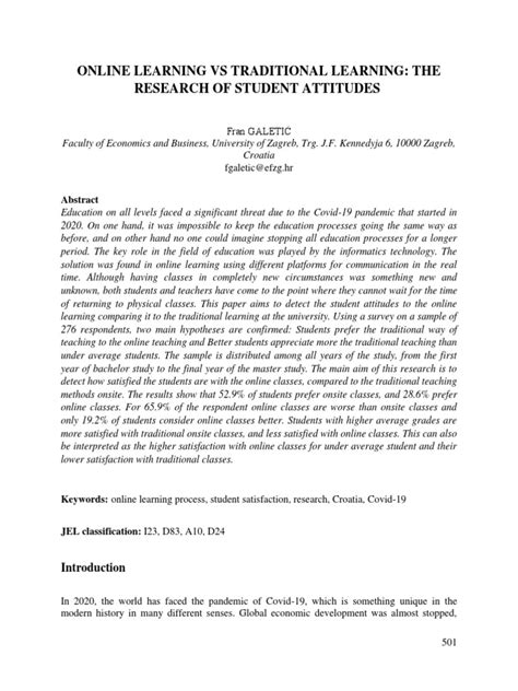 Online Learning Vs Traditional Pdf Educational Assessment