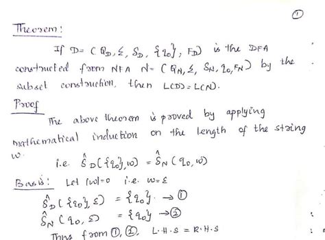 Nfa To Dfa Theorem And Proof