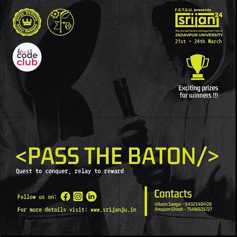 Srijan Jadavpur University On Linkedin Passthebaton Coding
