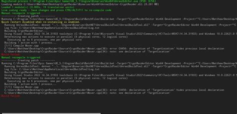 target location error for crypt raider ask gamedev tv