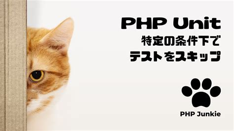 【phpunit】特定の条件下でテストをスキップする方法 php junkie