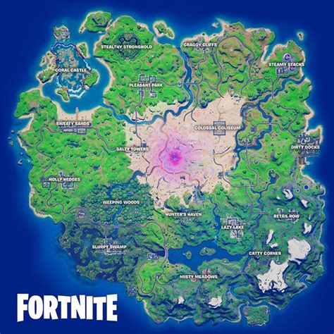 Fortnite Chapter 2 Season 5 Map And New Named Places Gamerevolution