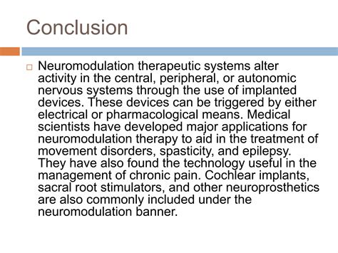 The Science Of Neuromodulation And Neuromodulation Therapies Ppt