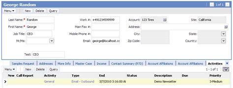Siebel Crm Desktop At Work The Siebel Hub