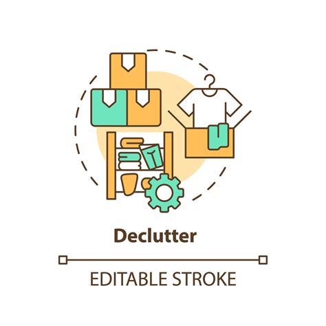 2d Editable Declutter Icon Representing Moving Service Simple Isolated Vector Multicolor Thin
