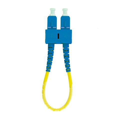Scupc Fiber Optic Loopback Single Mode 9125um Male Male — Duplex Patch Cord Nsi Industries