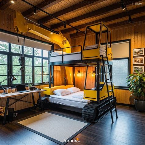 Construction Themed Heavy Equipment Bunk Beds Perfect For Young