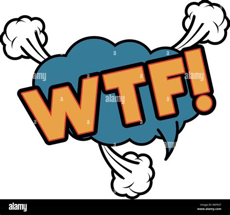 wtf comic words in speech bubble isolated icon Stock Vector Image & Art ...