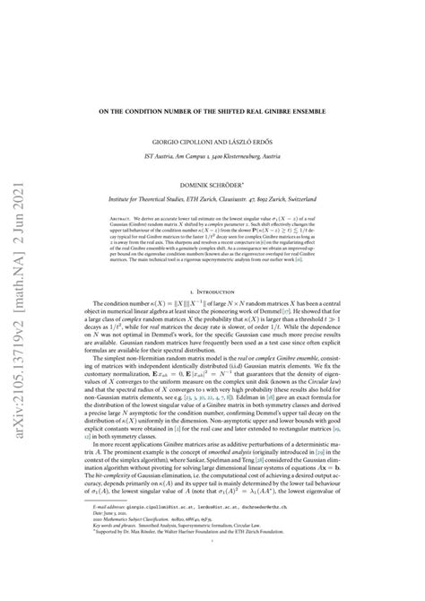 On The Condition Number Of The Shifted Real Ginibre Ensemble Deepai