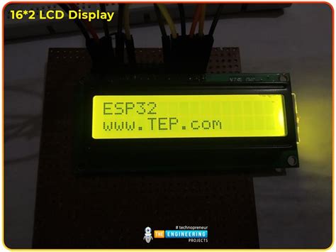 Esp With X Lcd In Arduino Ide Data Mode I C Mode The Engineering Projects