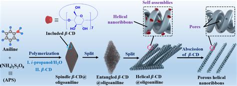 β Cyclodextrin Mediated Construction Of Porous Helical Nanoribbons From Oligoaniline Derivatives