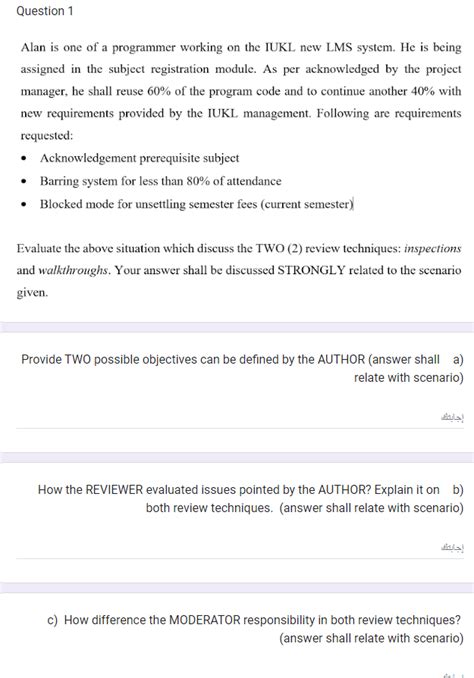 Solved Question 1 Alan Is One Of A Programmer Working On The