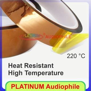 Jual Isolasi Anti Panas Lebar Mm Lakban Tahan Panas Meter Kapton Tape Shopee Indonesia