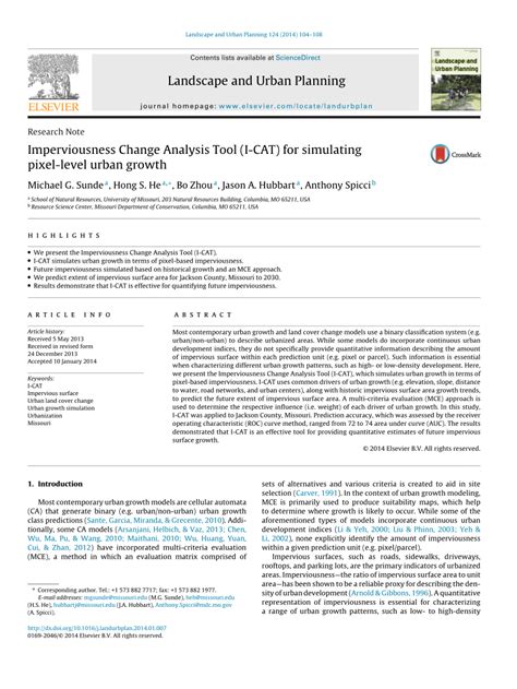 Pdf Predicting Streamflow Response To Increased Imperviousness In An