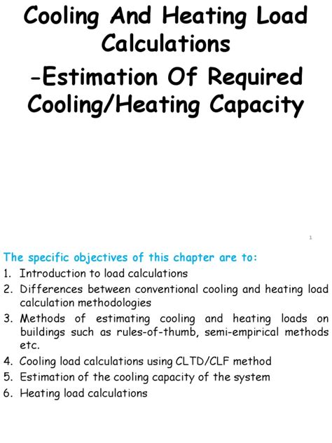 3 Cooling And Heating Load Calculations Pdf Hvac Heat Transfer