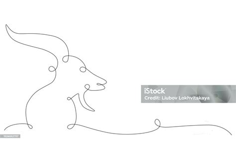 염소자리 조디악 별자리 한 손으로 그리는 것이 선을 이어갑니다 가공의 인물에 대한 스톡 벡터 아트 및 기타 이미지 가공의