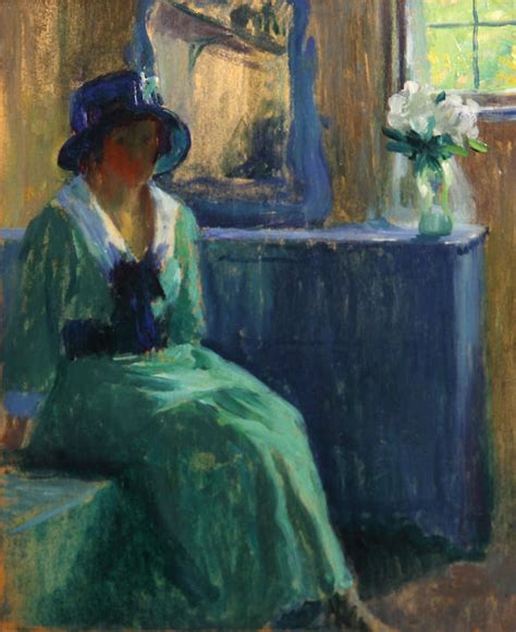 Bonhams Bernhard Gutmann American 1869 1936 Woman In An Interior 10 X 8in