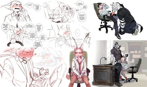 Rule 34 Benjamin Bennettoc Bisexual Male Blowjob Blush Chair Comic