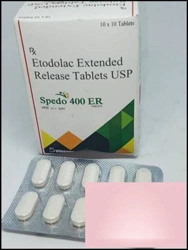 Etodolac Extended Release Tablets Usp Strength 400 Mg At ₹ 280box In Nagpur
