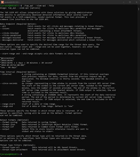GitHub Pfptcommunity Tap Api Cli Proofpoint TAP API Command Line Query Tool