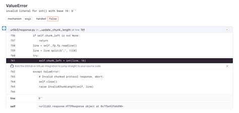 getting requests exceptions chunkedencodingerror when using