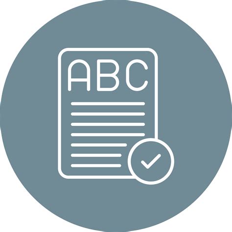 Spelling And Grammar Mistakes Line Circle Background Icon 17627242