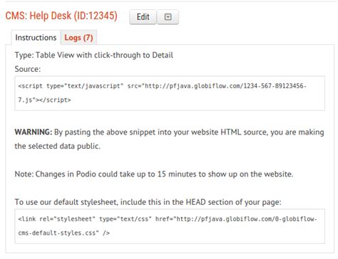 external cms page