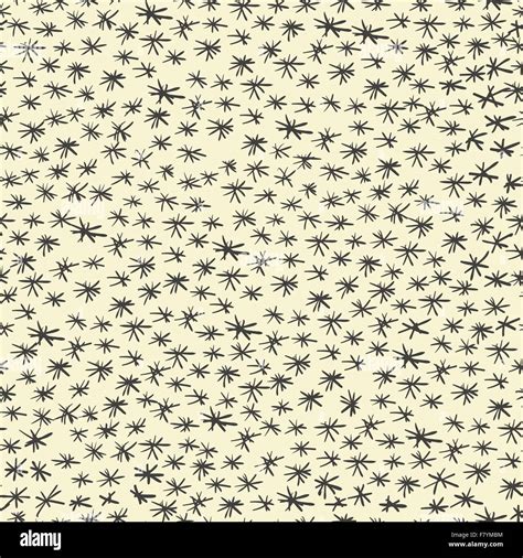 Hand Drawn Asterisk Seamless Pattern Vector Stock Vector Image Art Alamy