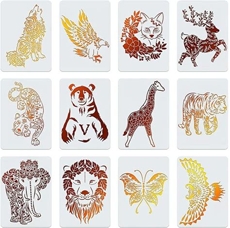 Stencil Art Animals