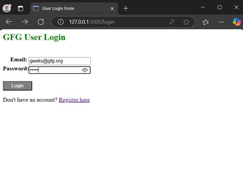 Add User And Display Current Username In Flask Geeksforgeeks