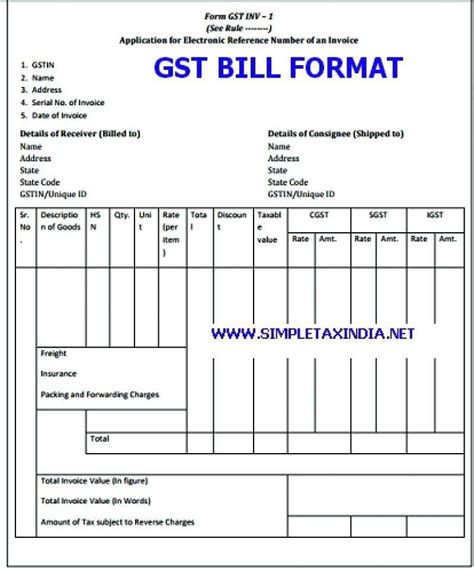 Tax Invoice Format Gst Pdf Cards Design Templates