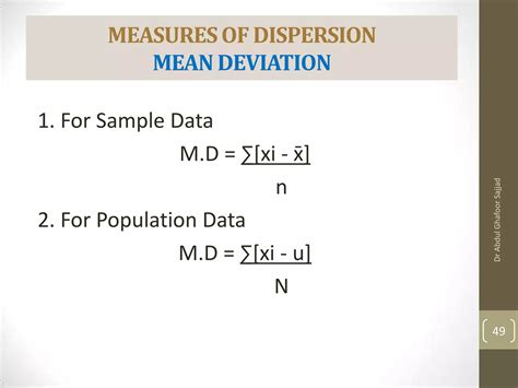 Measures Of Dispersion Ranges Quartile Deviation Variance And Standard Deviation By Abdul