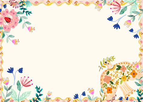 수채화 북유럽 배경 무료 벡터