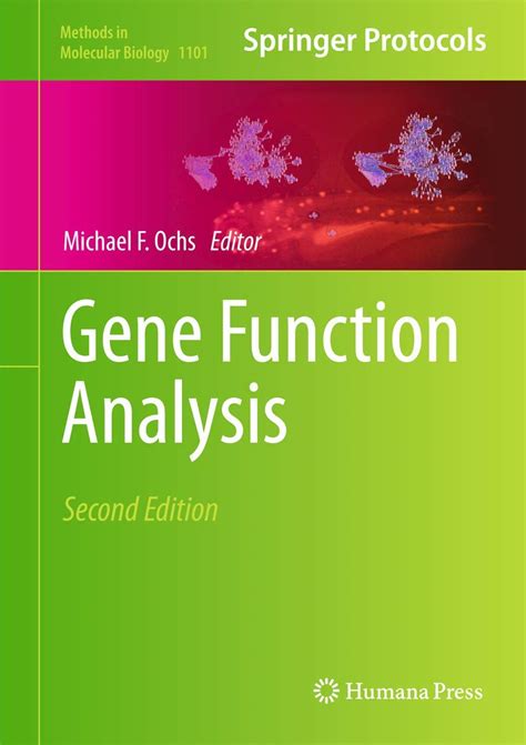 Gene Function Analysis Methods In Molecular Biology 1101 9781627037204 Medicine And Health
