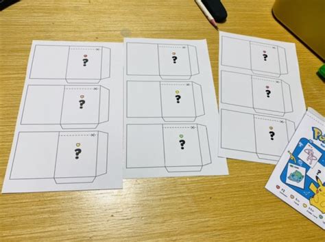 포켓몬 띠부씰 랜덤봉투 만들기 따니네만들기 무료도안 네이버 블로그