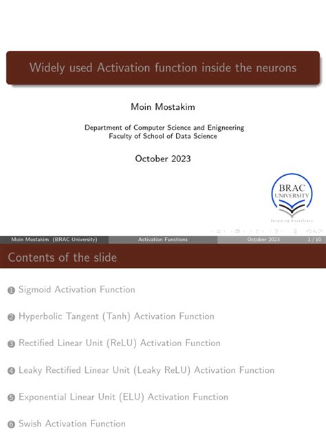 Activation Functions Pdf Systems Theory Algorithms