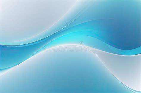 Abstract Blue And White Curve Line Wave Background Stock Illustration