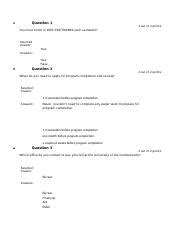 CPT QUIZ Docx Question Out Of Points You Must Enroll In INTR Each Semester