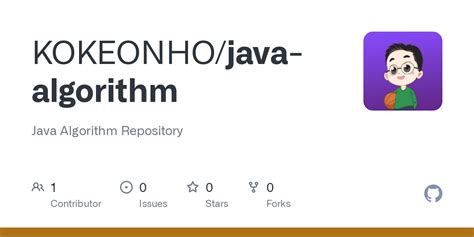 Github Kokeonhojava Algorithm Java Algorithm Repository