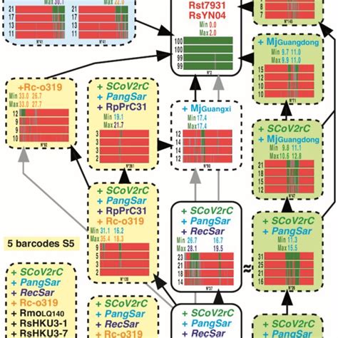 Genomic Bootstrap Gb Barcodes Generated For The Bipartitions