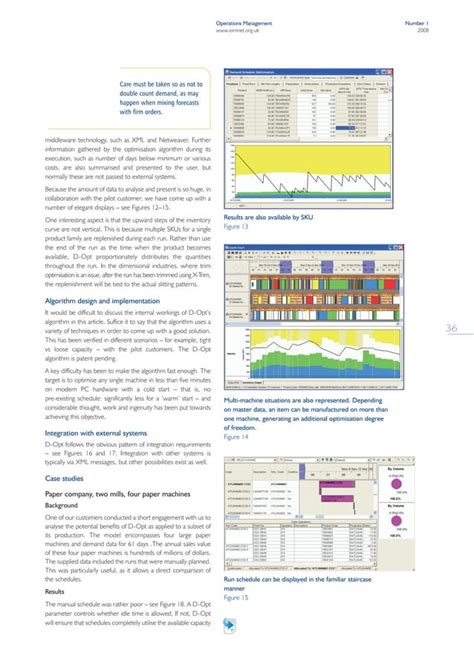 Production Cycle Optimisation Pdf