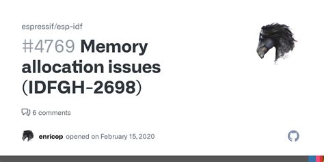Memory Allocation Issues Idfgh 2698 · Issue 4769 · Espressifesp Idf · Github
