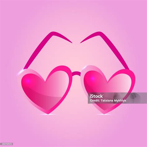 Ilustración De Gafas Rosas Estilo Barbico Ilustración Vectorial Y Más