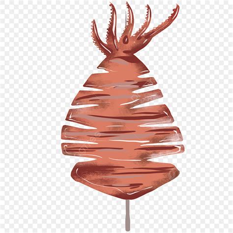 맛있는 일러스트 바베큐 구이 오징어 구운 오징어 일러스트 만화 삽화 바베큐 그림 Png 일러스트 및 Psd 이미지 무료