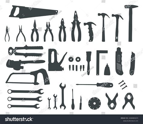 Tools Clip Art Black And White